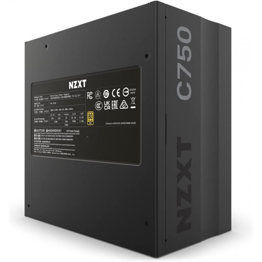 NZXT C Series C750 - 750w - PSU 80 Plus Bronze - NON Modular - PSU
